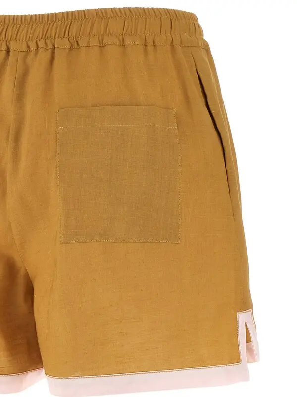 Marni Linen Boxer Shorts - Yellow
