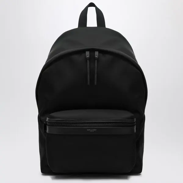 Saint Laurent Leather And Nylon Backpack - Black