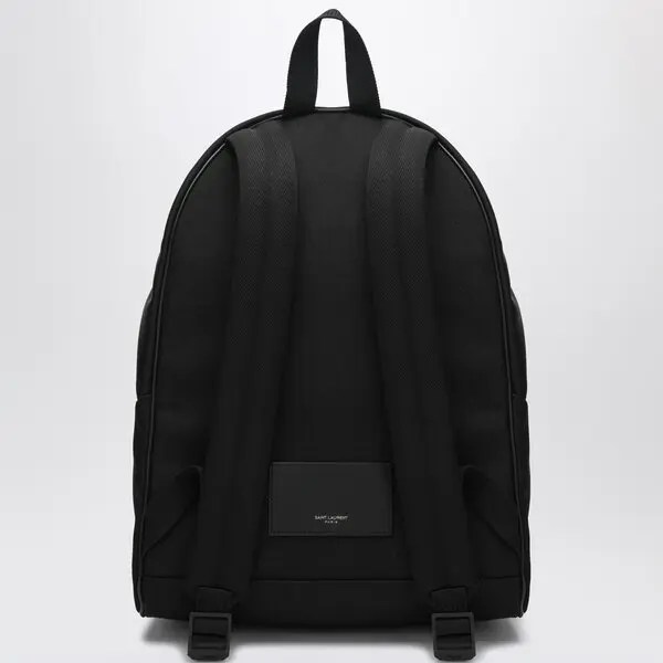 Saint Laurent Leather And Nylon Backpack - Black