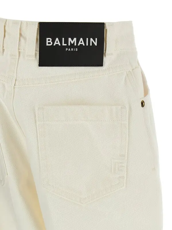 Balmain Embroidery Jeans