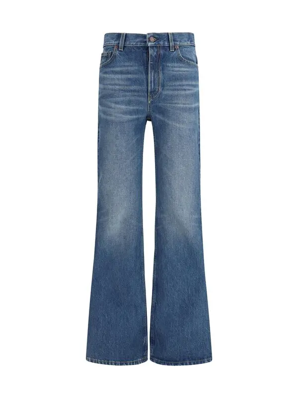 Chloé Jeans Flared In Organic Cotton Denim