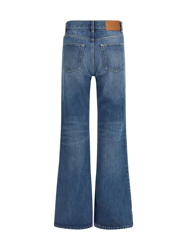 Chloé Jeans Flared In Organic Cotton Denim