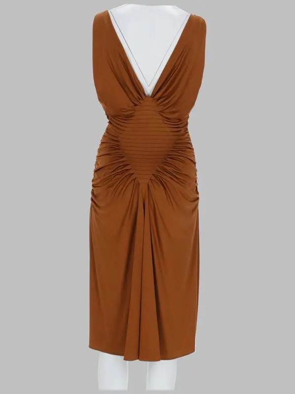 Versace Abito Midi In Jersey Di Viscosa