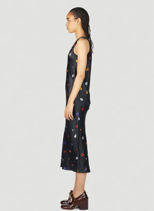 Sportmax Gemstone Print Midi Dress