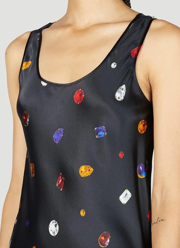 Sportmax Gemstone Print Midi Dress