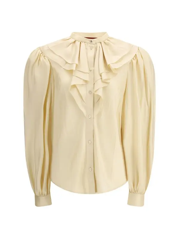 Gucci Silk Twill Shirt - Cream