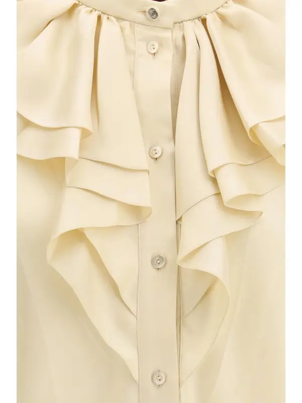 Gucci Silk Twill Shirt - Cream