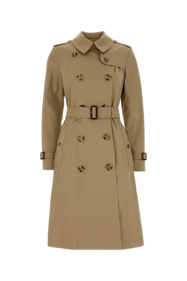 Burberry Twill Trench Coat - Brown