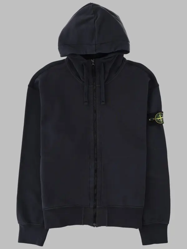 Stone Island Felpa Con Patch Logo