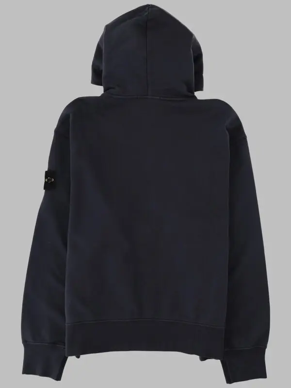 Stone Island Felpa Con Patch Logo