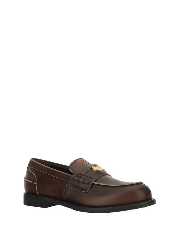 Miu Miu Leather Loafers