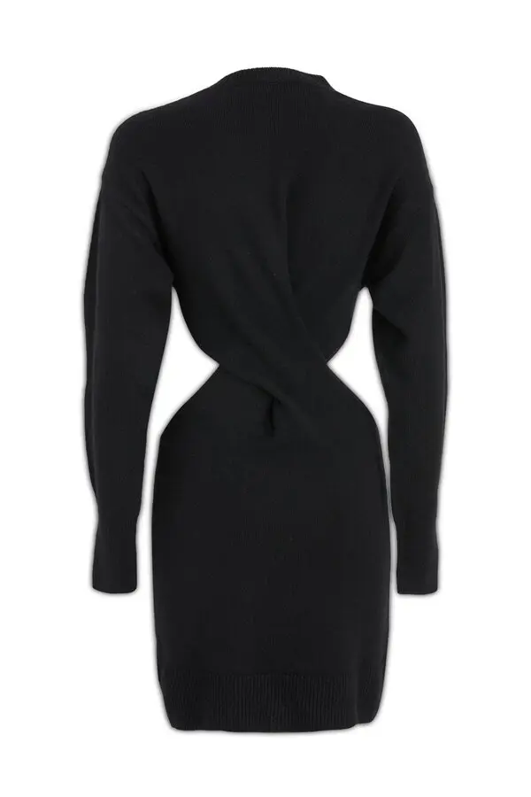 Alexander McQueen Twisted Cut-out Dress - Multicolor