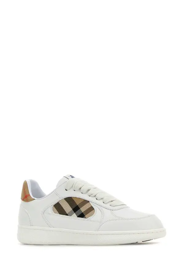 Burberry Leather Terrace Sneakers - White