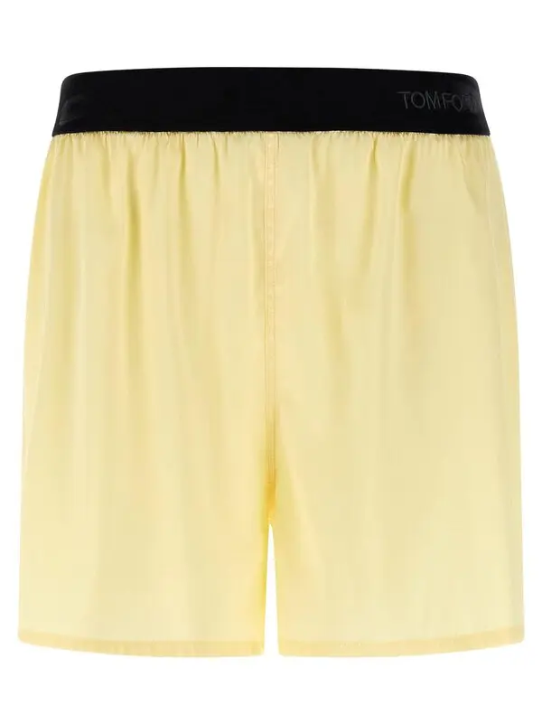 TOM FORD Silk Shorts - Yellow