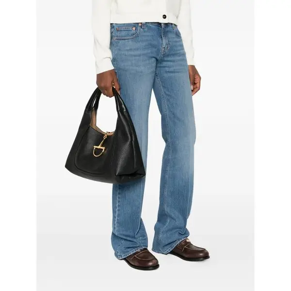 Gucci Leather Shoulder Bag - Black