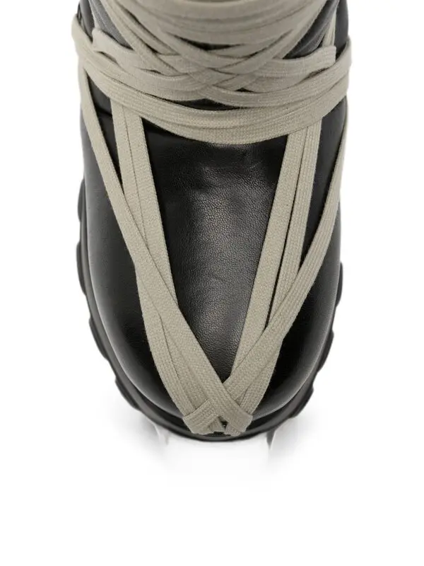 Rick Owens Megalace Leather Boots