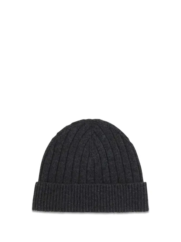 Kiton Wool Beanie Hat - Gray