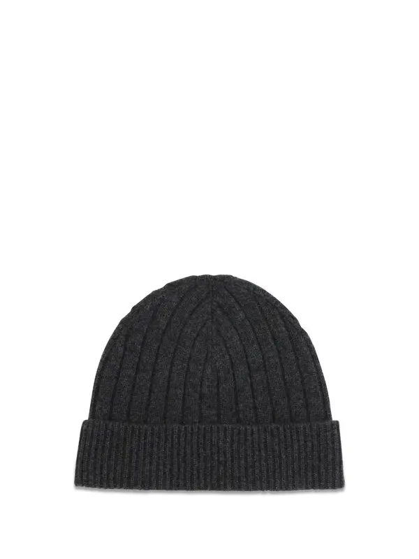 Kiton Wool Beanie Hat - Gray