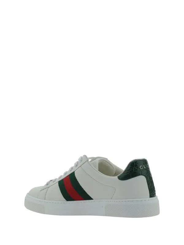 Gucci Leather Sneakers - White