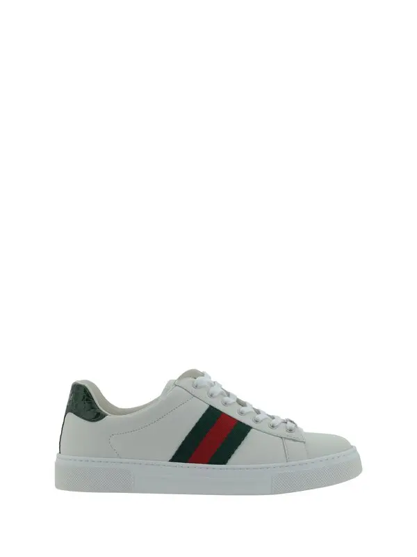 Gucci Leather Sneakers - White