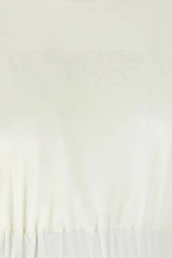 Dolce & Gabbana Logo Chenille Top - White