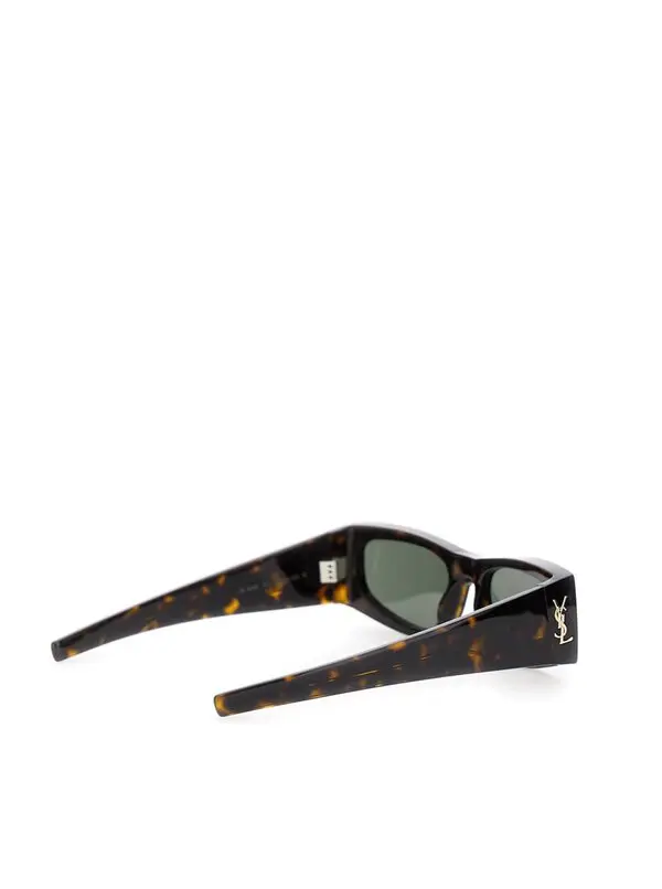 Saint Laurent Sl M140' Sunglasses With Cassandre In Tortoiseshell Acetate - Brown
