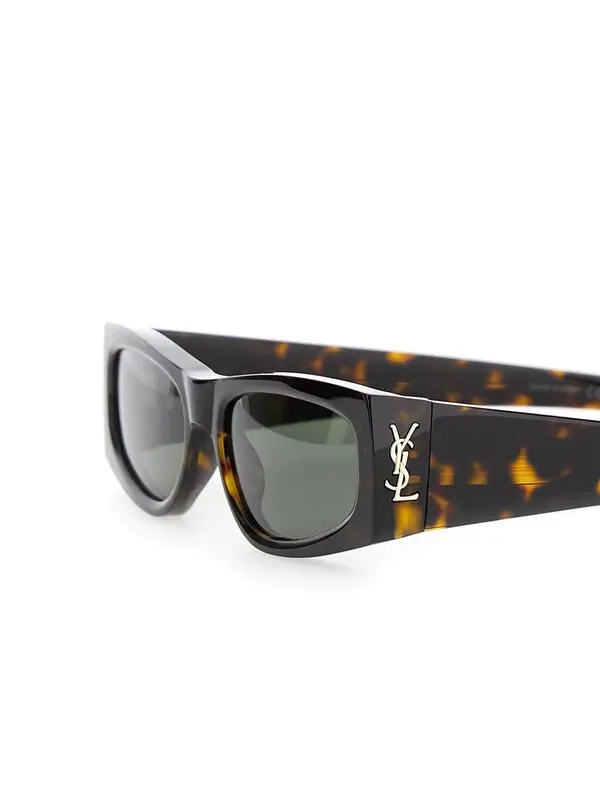 Saint Laurent Sl M140' Sunglasses With Cassandre In Tortoiseshell Acetate - Brown