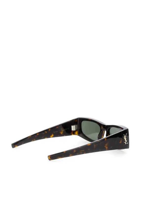 Saint Laurent Cassandre Tortoiseshell Acetate Sunglasses - Brown