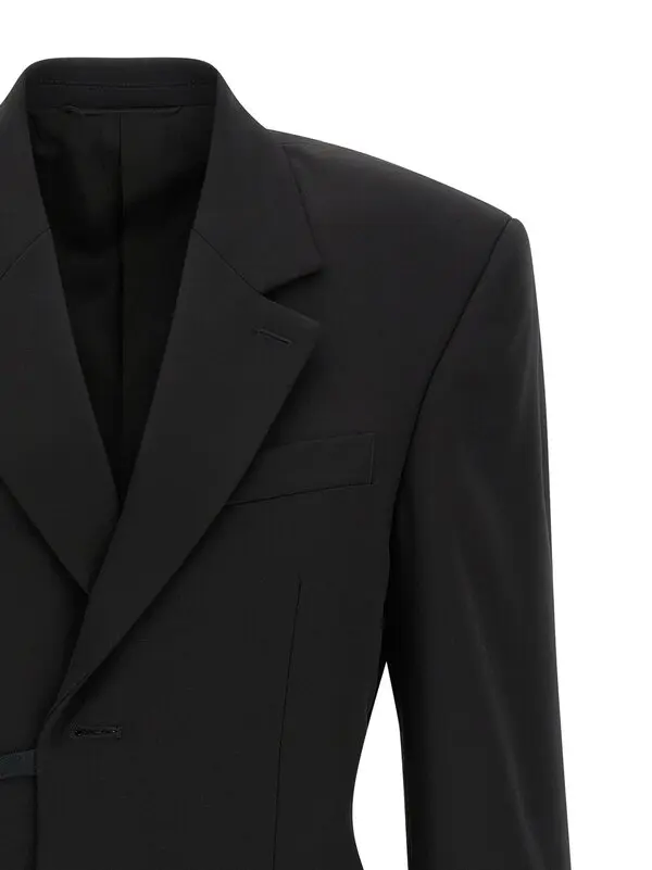 Balenciaga Wrap Tailored Wool Blazer