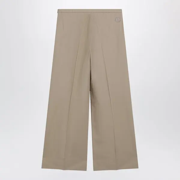 Moncler Cotton Trousers - Cream