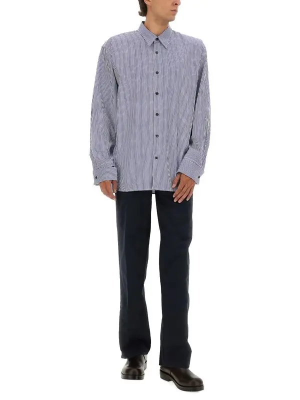 Dries Van Noten Double Zipper Pants - Blue
