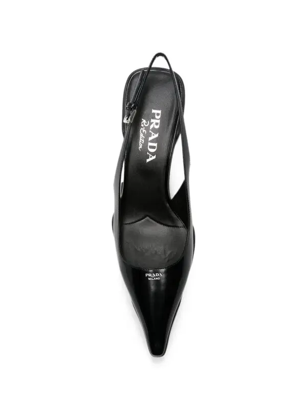 Prada Leather Slingback Pumps - Multicolor