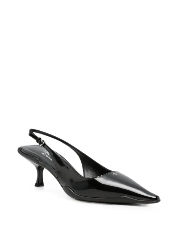 Prada Leather Slingback Pumps - Multicolor