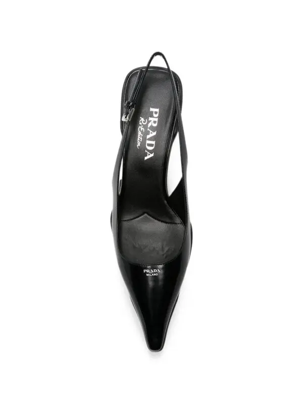 Prada Leather Slingback Pumps - Multicolor