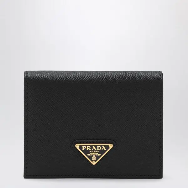Prada Saffiano Leather Small Wallet - Black