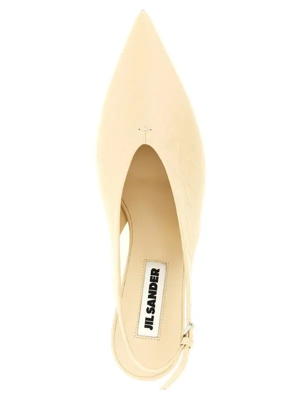 JIL SANDER Leather Slingback