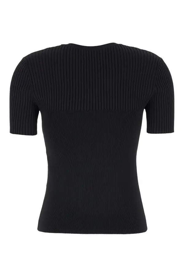 Gucci Ribbed Knit T-shirt With Pocket