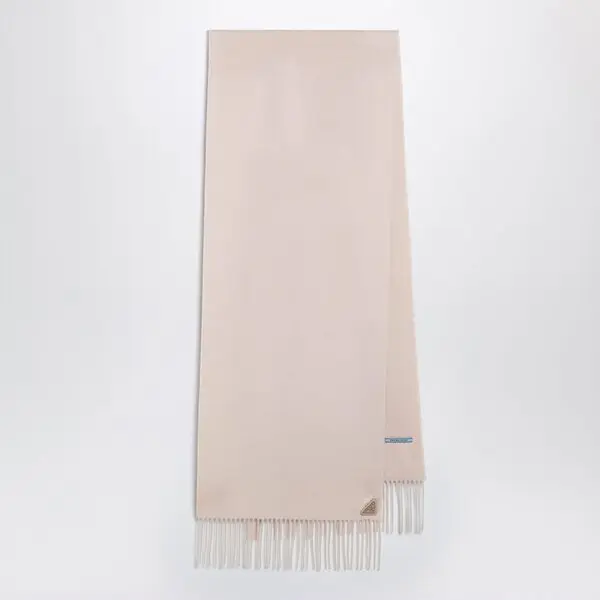Prada Powder Silk And Cashmere Scarf - Pink