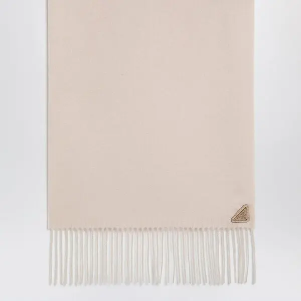 Prada Powder Silk And Cashmere Scarf - Pink