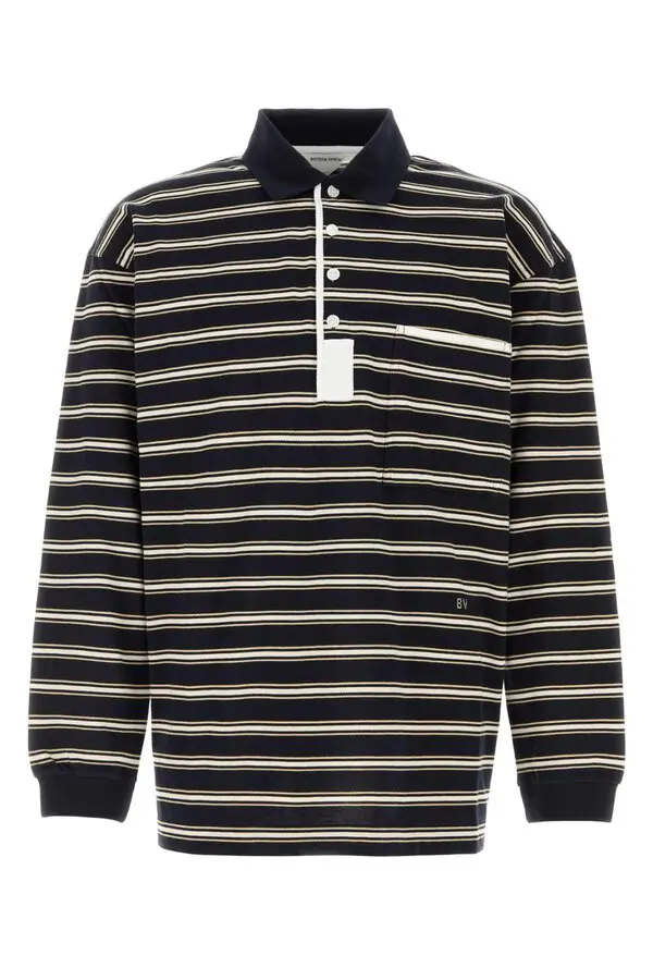 Bottega Veneta Embroidered Piquet Oversize Polo Shirt - Multicolor