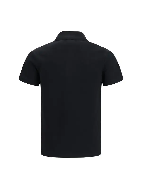 Balmain Pb Embroidered Logo Polo - Black