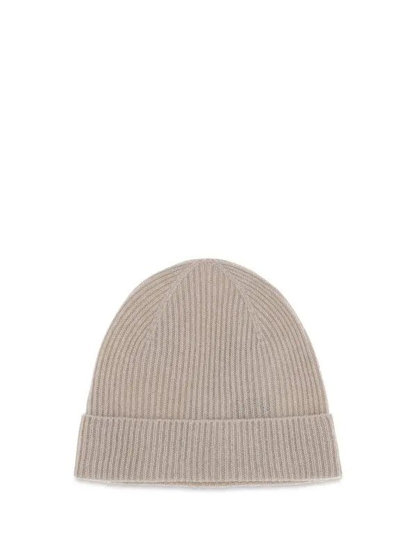 Kiton Wool Beanie Hat - Cream