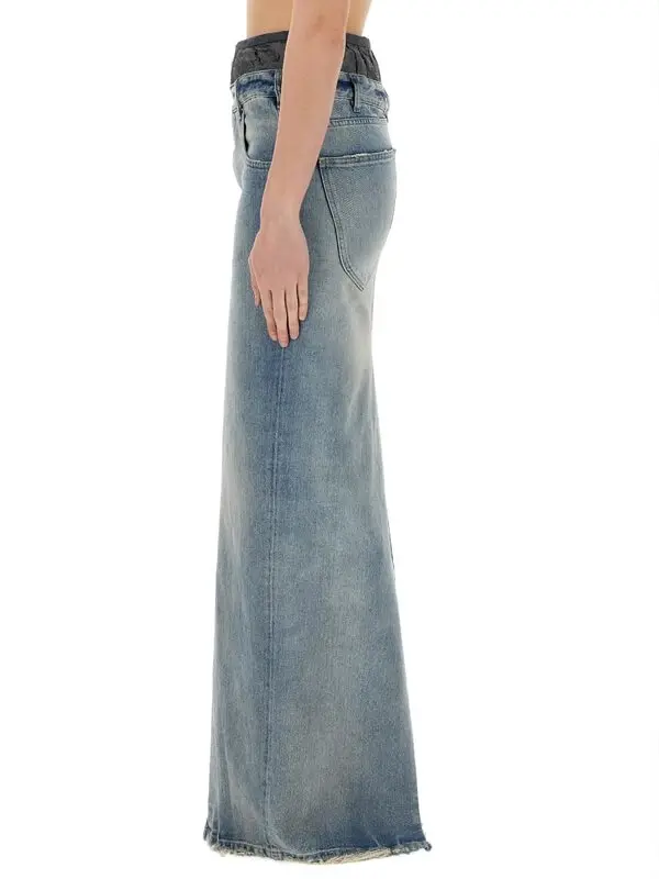 MAISON MARGIELA Denim Skirt Anonymity Of The Lining - Blue