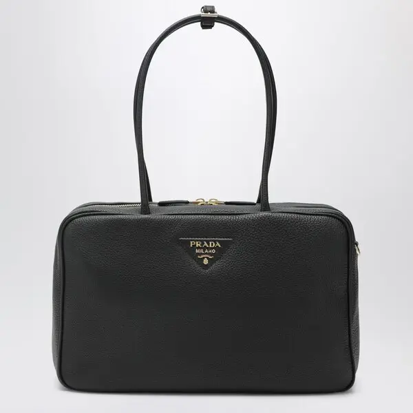 Prada Large Duffle Bag In Leather