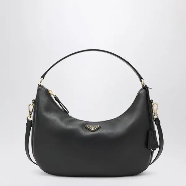 Prada Leather Shoulder Bag - Black