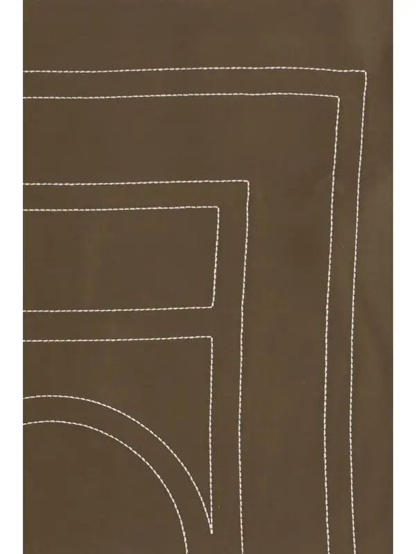 TOTEME Silk Scarf With Embroidery - Brown