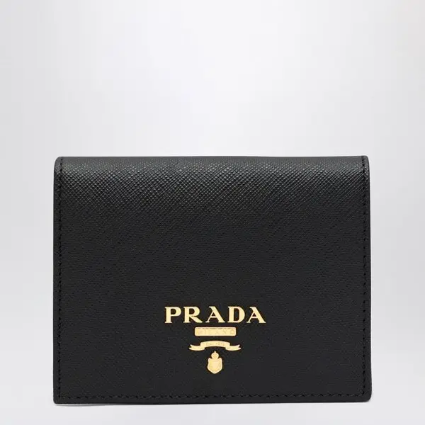 Prada Saffiano Leather Small Wallet - Black