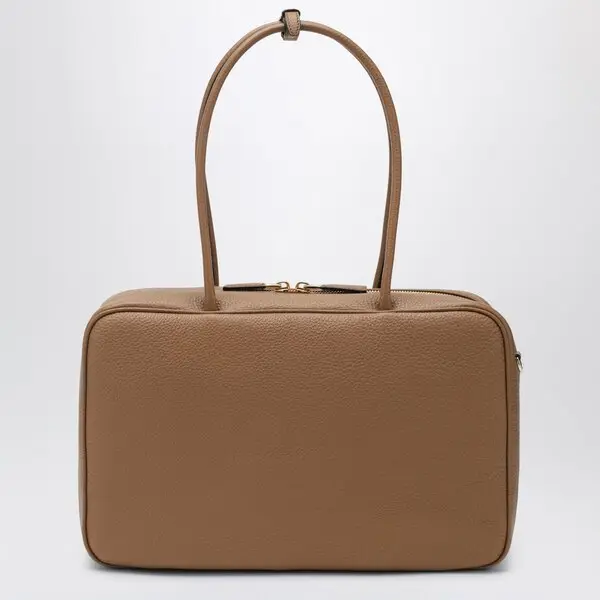Prada Large Duffle Bag In Caramel Leather