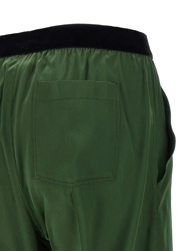 TOM FORD Silk Pants - Green