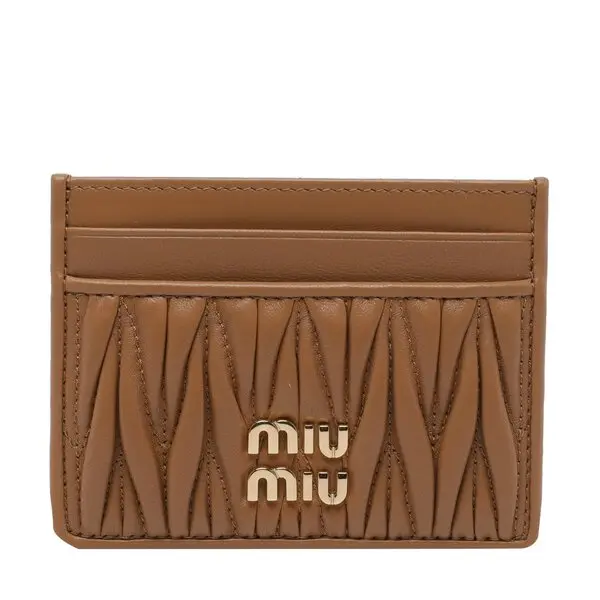 Miu Miu Matelasse' Logo Cards Holder